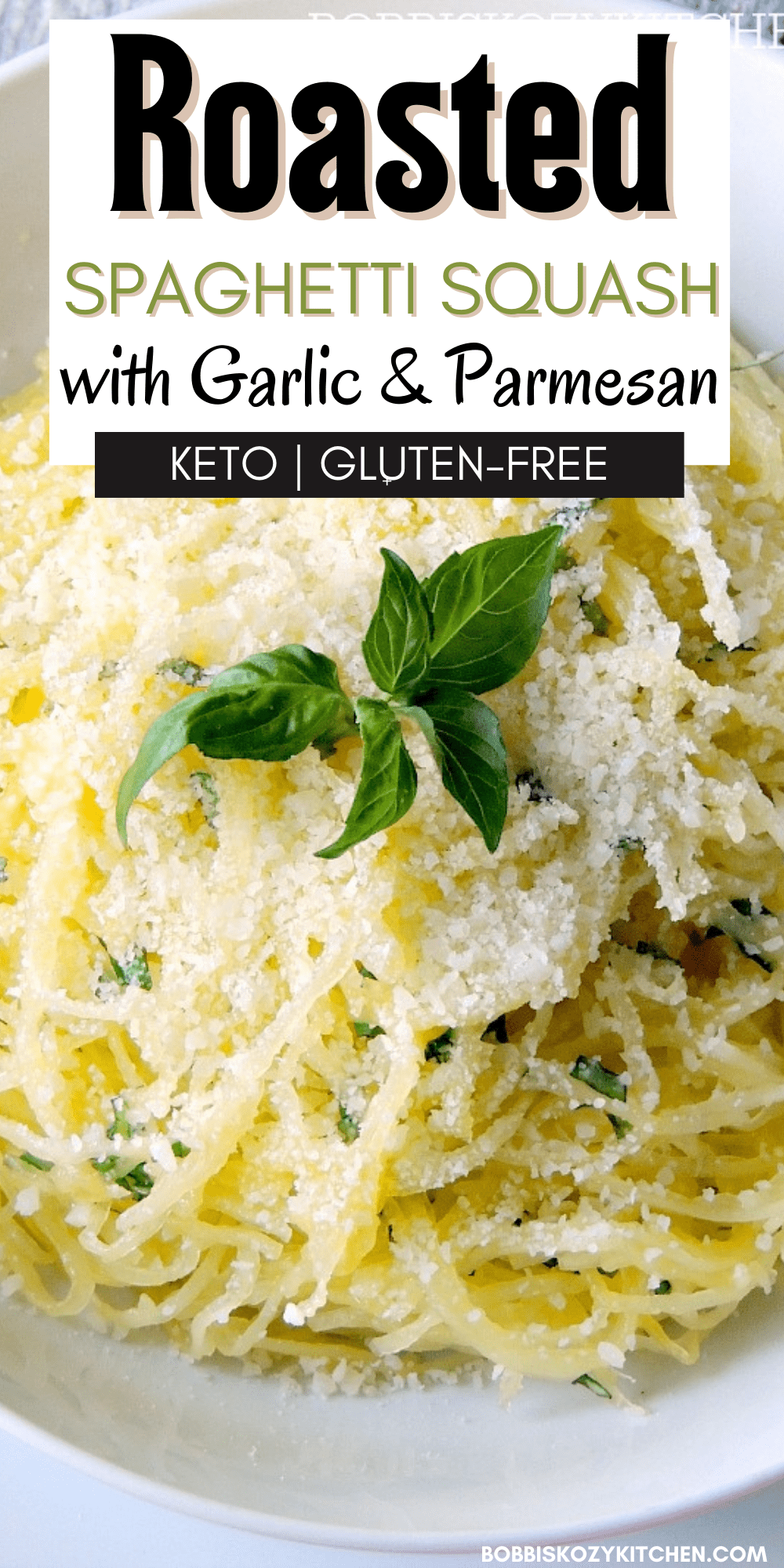 Herbed Spaghetti Squash with Garlic and Parmesan - Bobbi's Kozy Kitchen