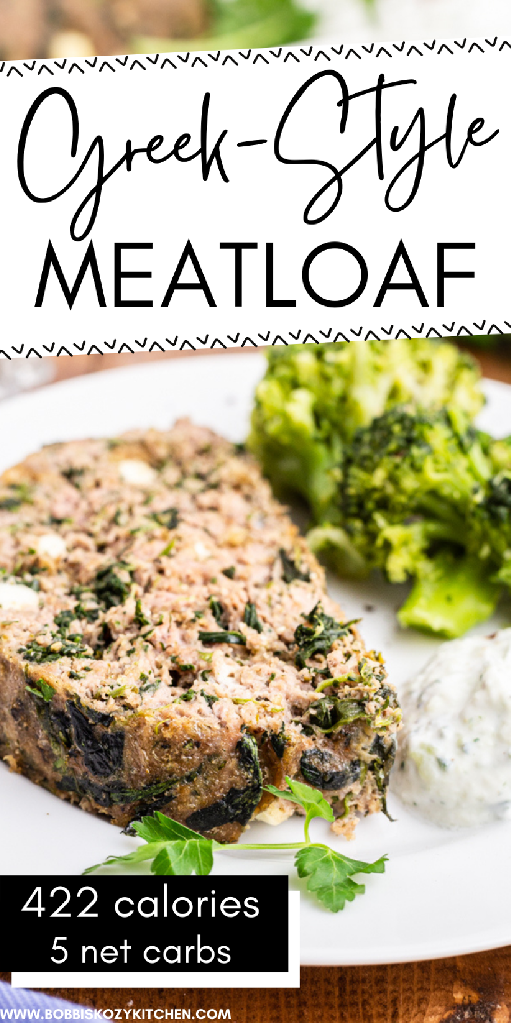 Keto Greek Style Meatloaf - Bobbi's Kozy Kitchen