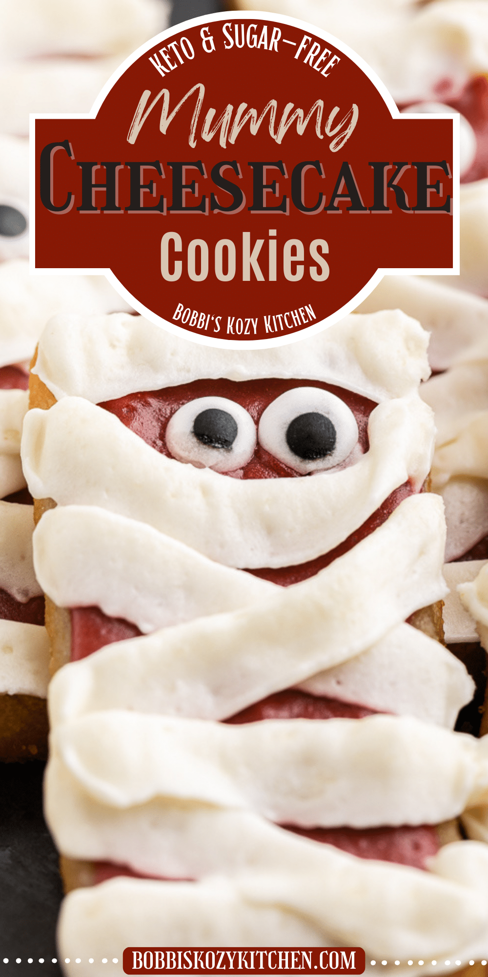 Keto Cheesecake Mummy Cookies - Bobbi's Kozy Kitchen