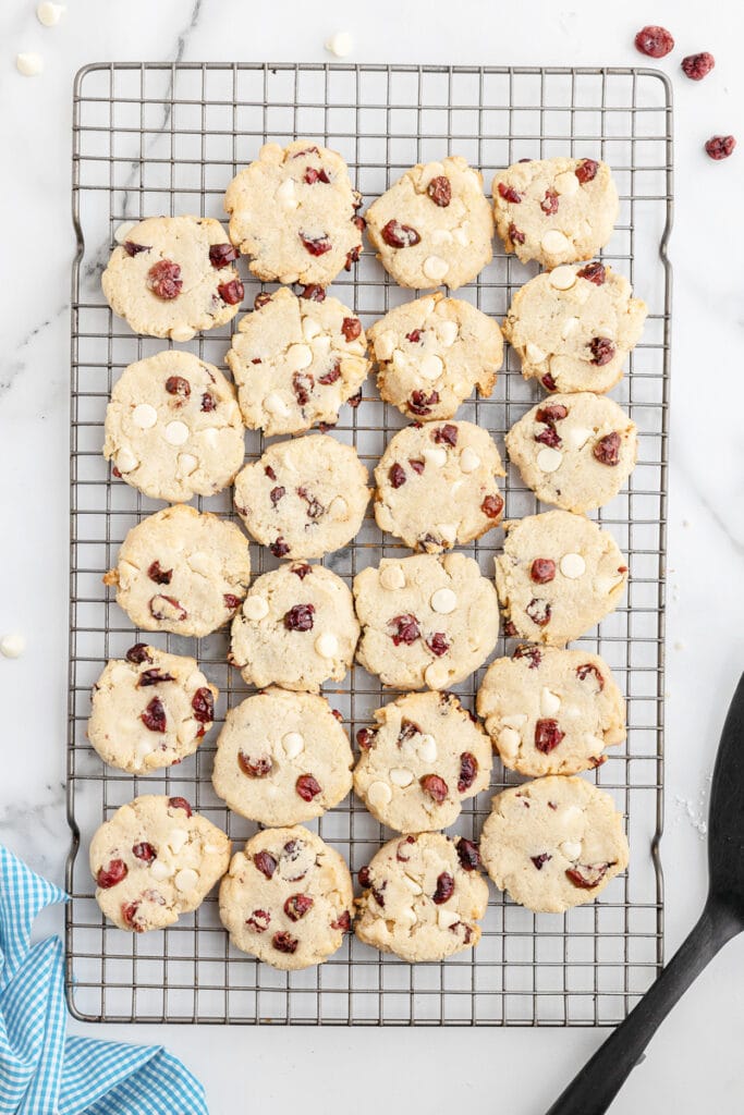 Keto White Chocolate Cranberry Cookies - Bobbi's Kozy Kitchen