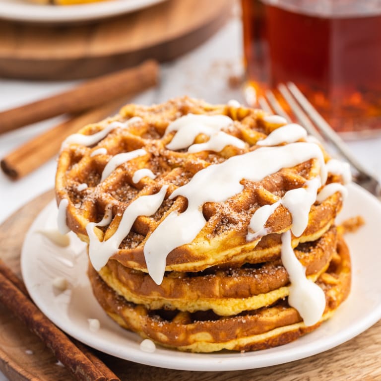 Keto Churro Waffles - Bobbi's Kozy Kitchen