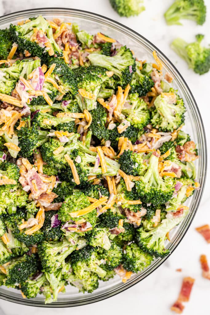 Loaded Broccoli Salad (Low Carb) - Bobbi's Kozy Kitchen