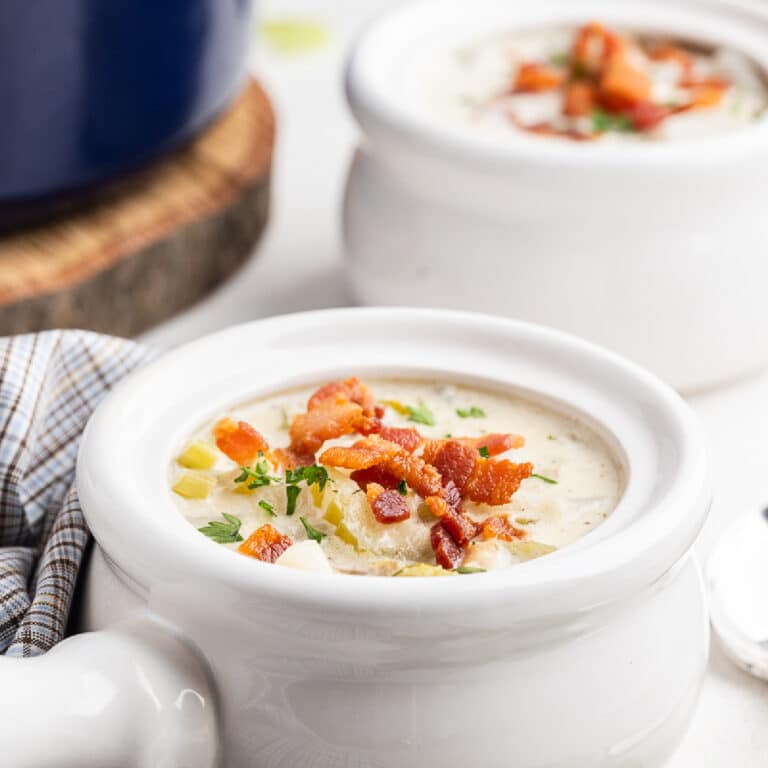 Keto New England Clam Chowder - Bobbi's Kozy Kitchen