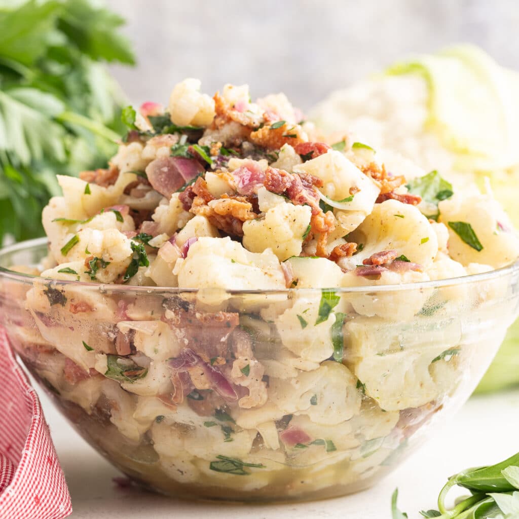German Cauliflower Salad - Bobbi's Kozy Kitchen