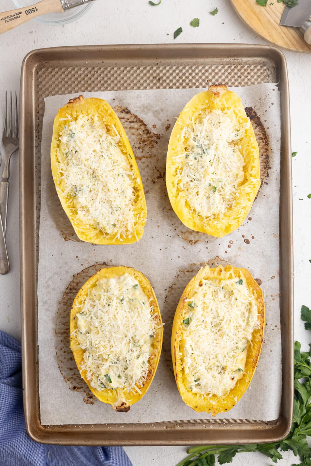 3 Cheese Spaghetti Squash - Bobbi's Kozy Kitchen