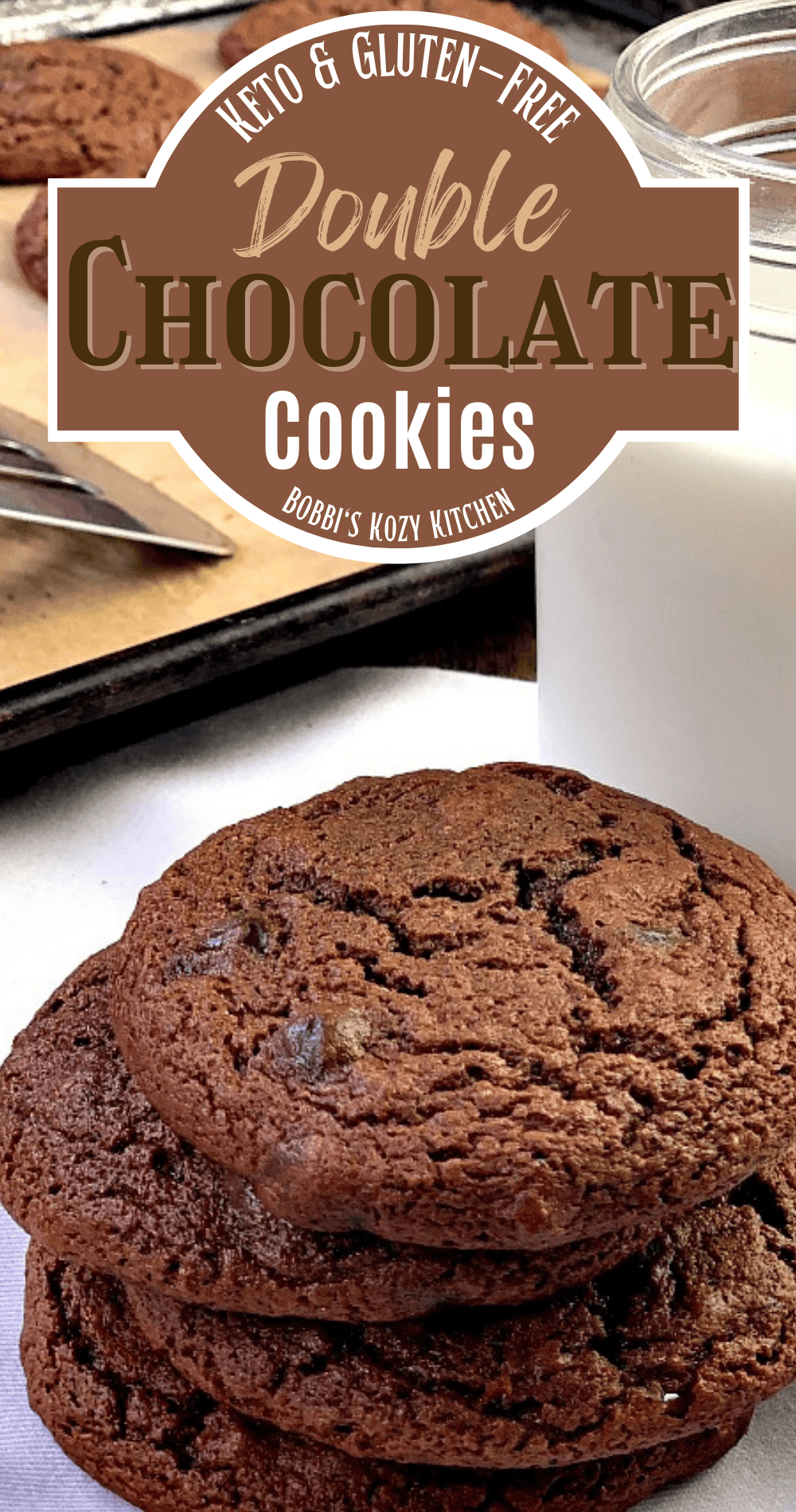 Keto Double Chocolate Chip Cookies - Bobbi's Kozy Kitchen