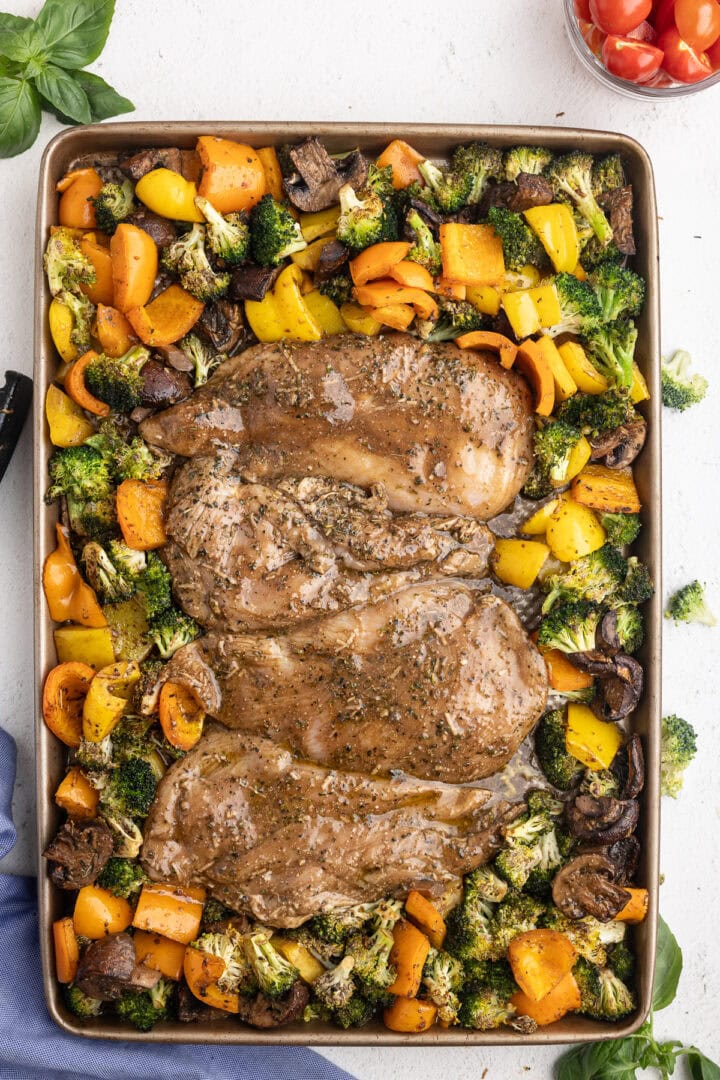 Sheet Pan Balsamic Chicken and Vegetables (Quick Prep, Big Flavor ...